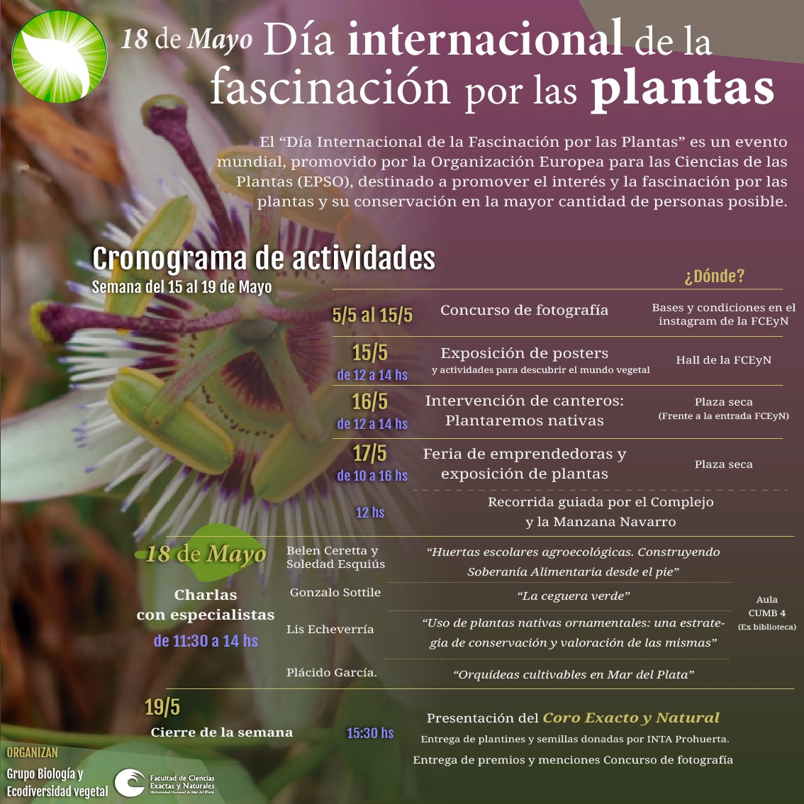 Semana de la Fascinación por las Plantas – Facultad de Ciencias Exactas ...
